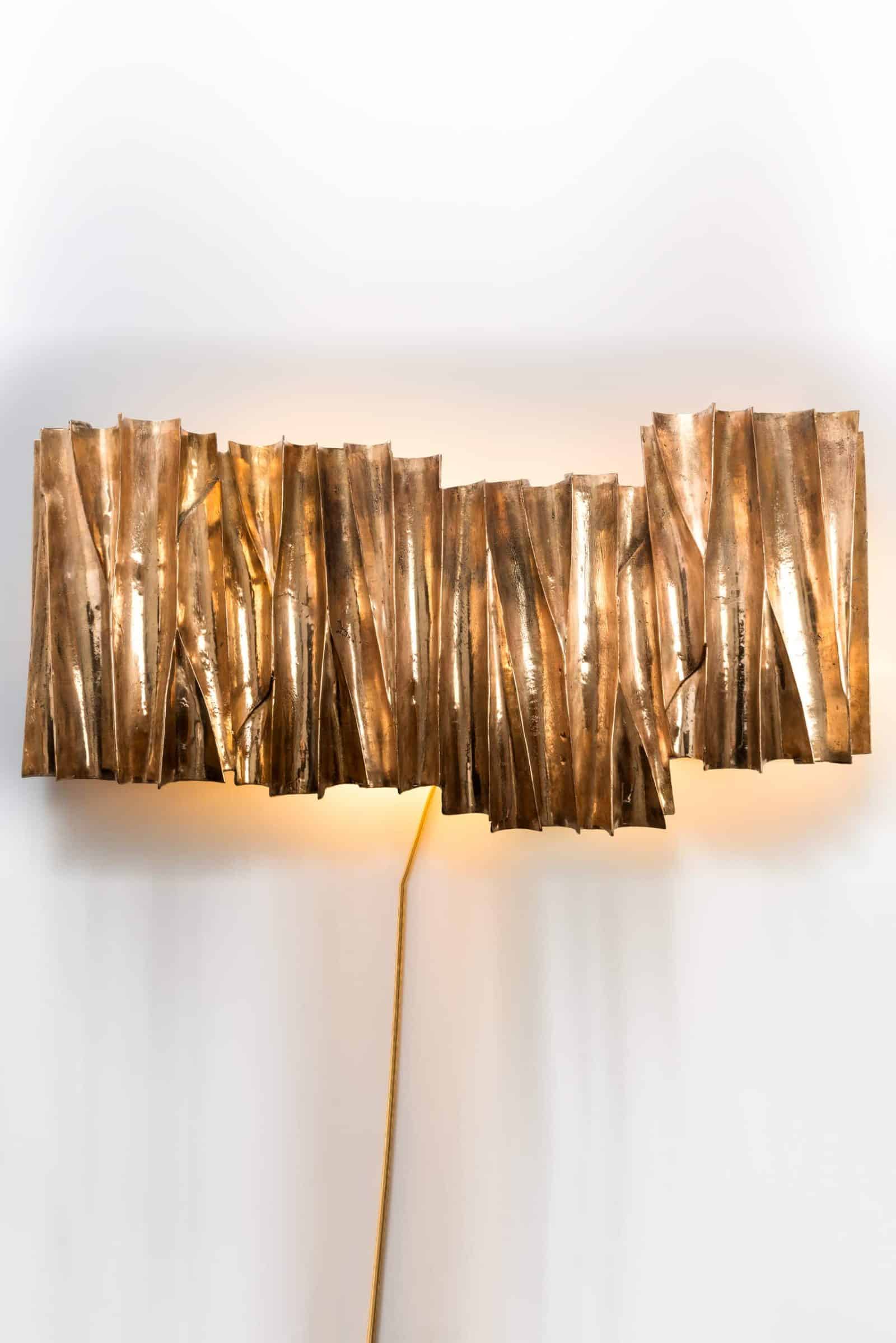 Wave Wall Lamps in Bronze Multiple